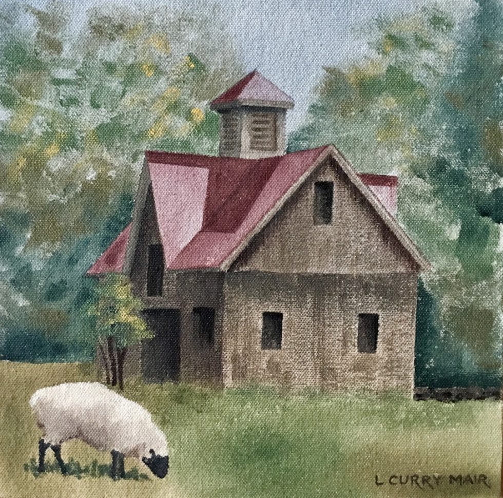 Sheep Barn - Lisa Curry Mair at Canvasworks Designs